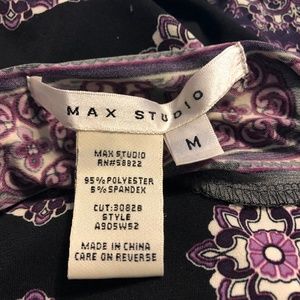 Max Studio | Dresses | Max Studio Mixed Print Purple Sheath Dress ...